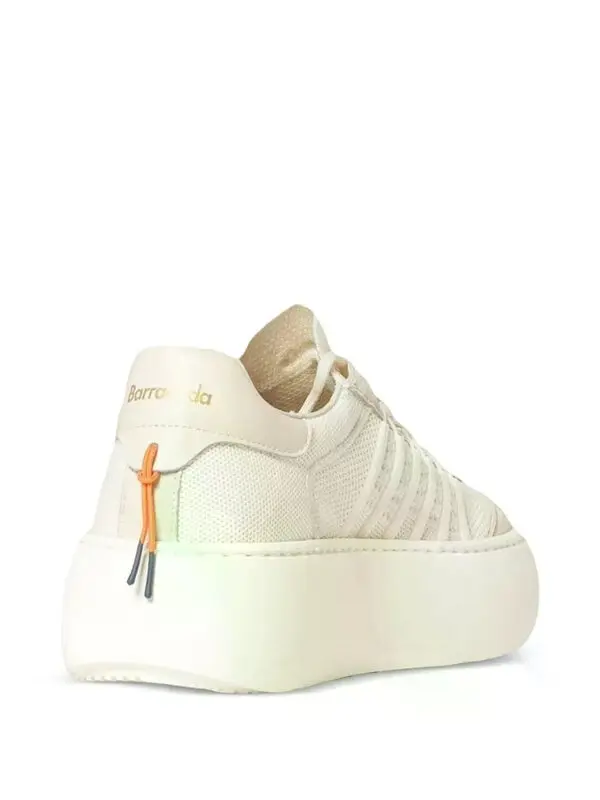 BARRACUDA Bolla Crochet-knit Leather Sneakers