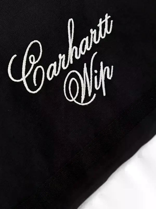Carhartt Work In Progress Logo-embroidered Foldover Belt Bag - Black
