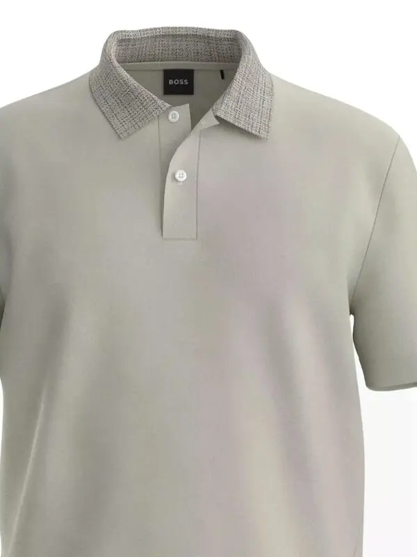 BOSS Cotton Polo Shirt - Grey