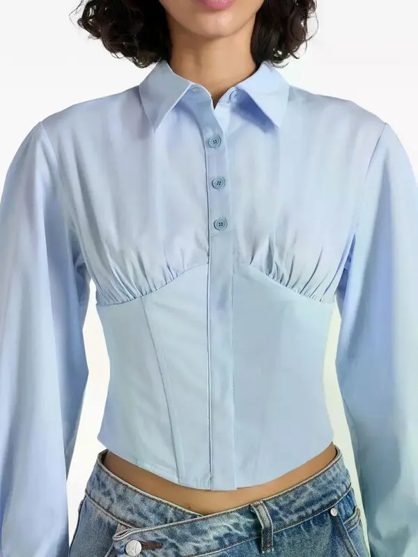 Manière De Voir Margot Corset Cotton Shirt