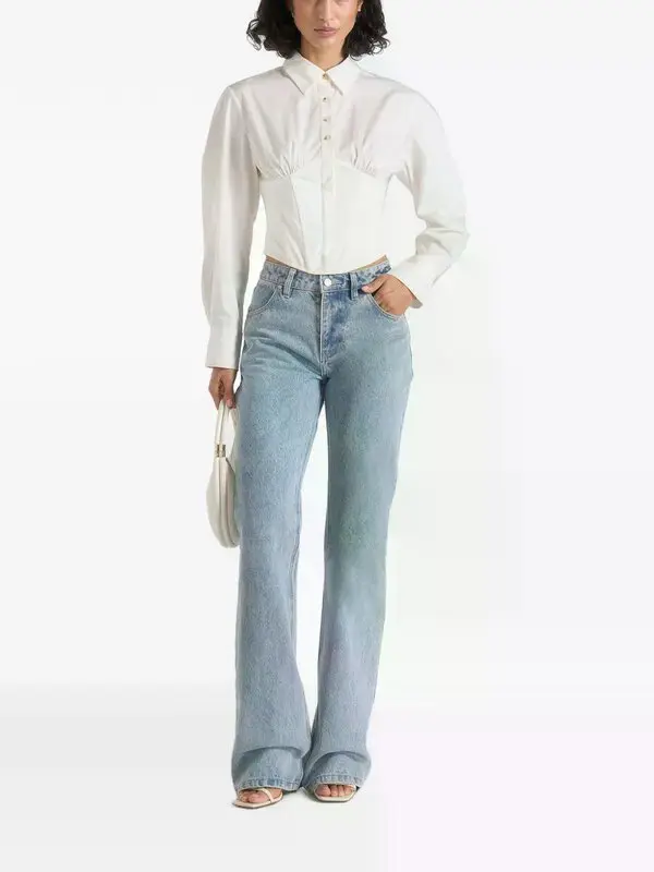 Manière De Voir Maniere De Voir Margot Cotton Corset Shirt