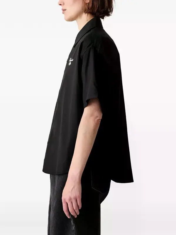 Carhartt Work In Progress Logo-embroidered Short-sleeve Shirt - Black