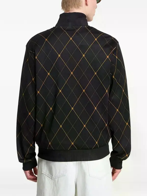 Fred Perry Argyle-pattern Track Jacket