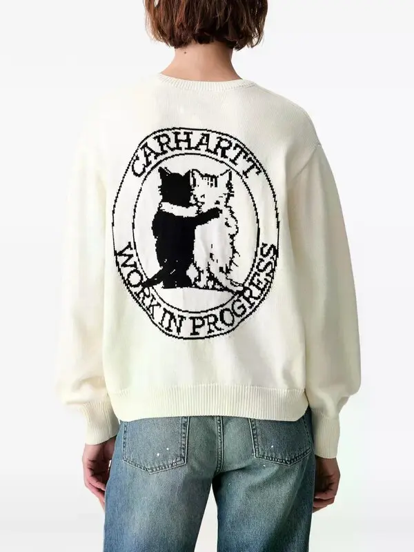 Carhartt Work In Progress Logo-intarsia Knitted Sweater