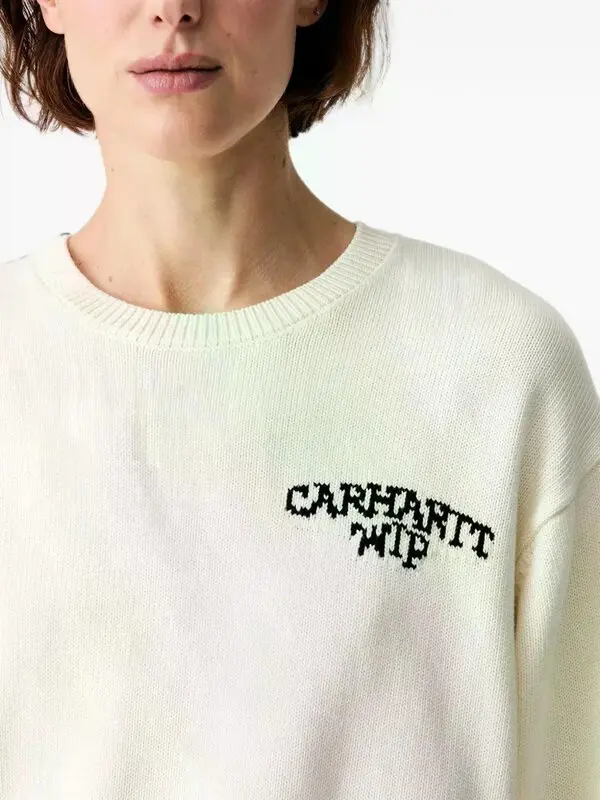 Carhartt Work In Progress Logo-intarsia Knitted Sweater