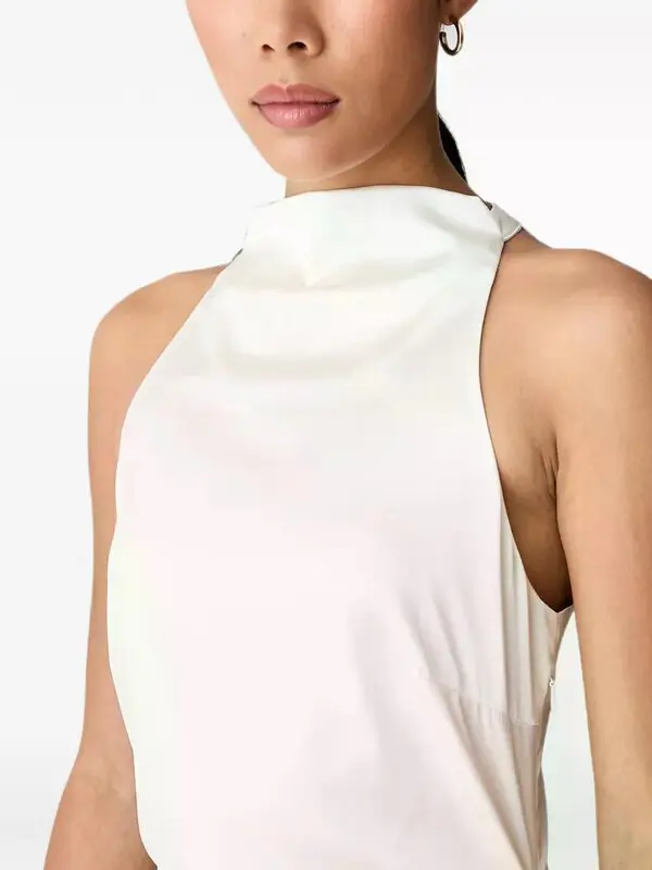 ROTATE BY BIRGER CHRISTENSEN Lace-trim Ruched Dress