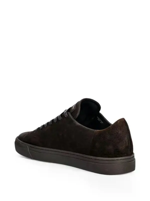 CRIME LONDON Suede Logo-print Sneakers