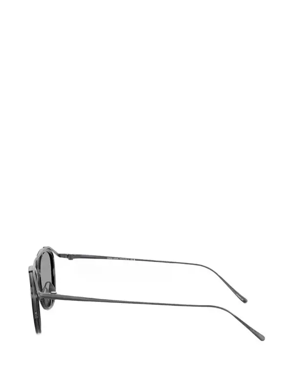 Giorgio Armani Double-bridge Round-frame Sunglasses