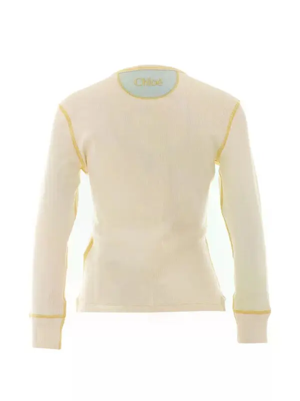 Chloé Henley-neck Cotton Sweater