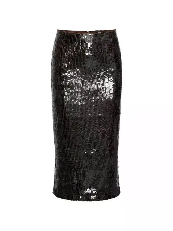 ROTATE BY BIRGER CHRISTENSEN Sequins Pencil Skirt - Brown