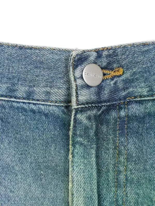 Carhartt Work In Progress Paint-splatter Denim Mini Skirt