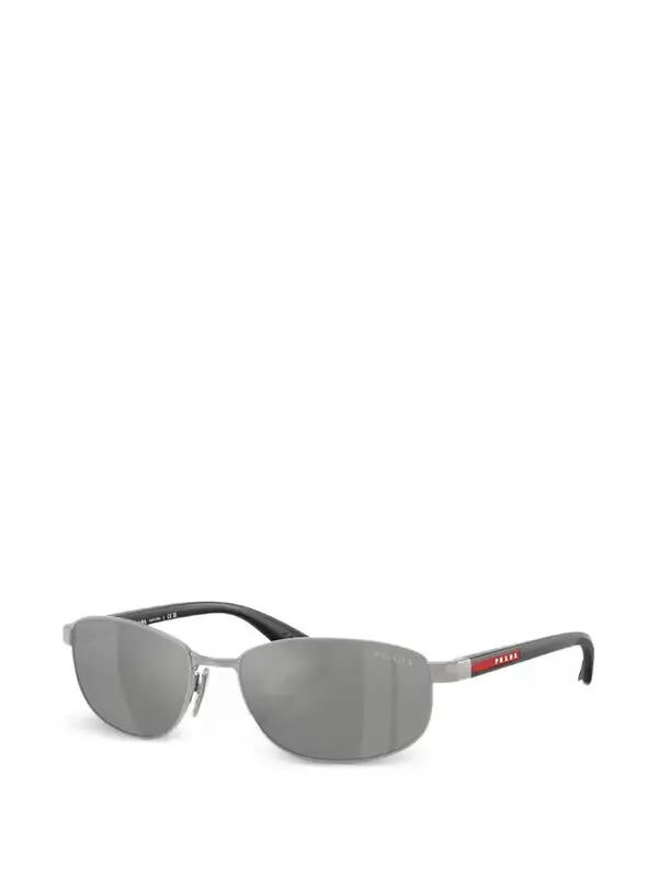 Prada Logo-detail Sunglasses - Silver