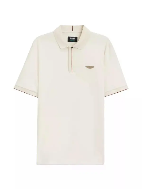 BOSS Zip-fastening Regular-fit Polo Shirt