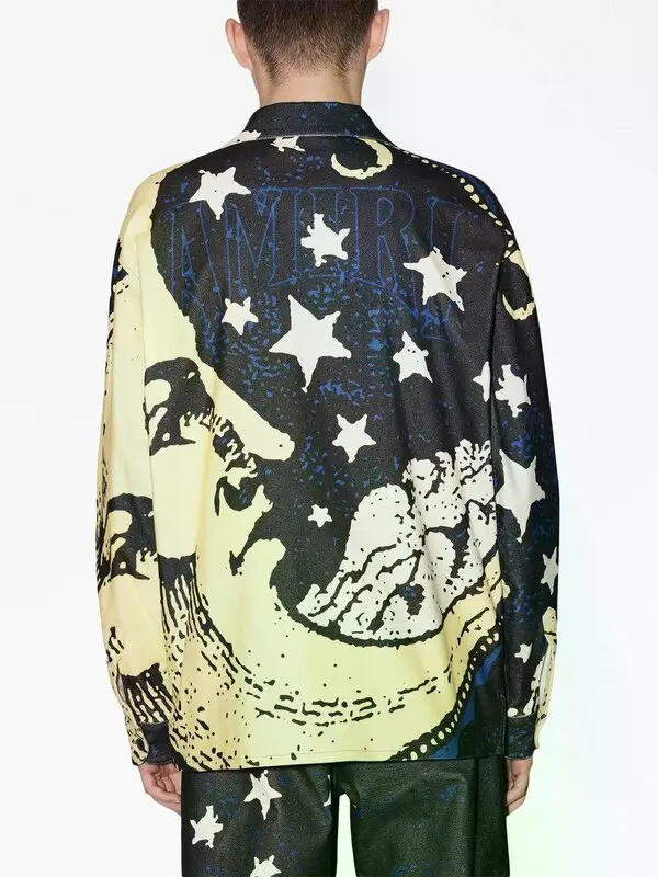 Amiri Moon-print Organic Cotton Shirt