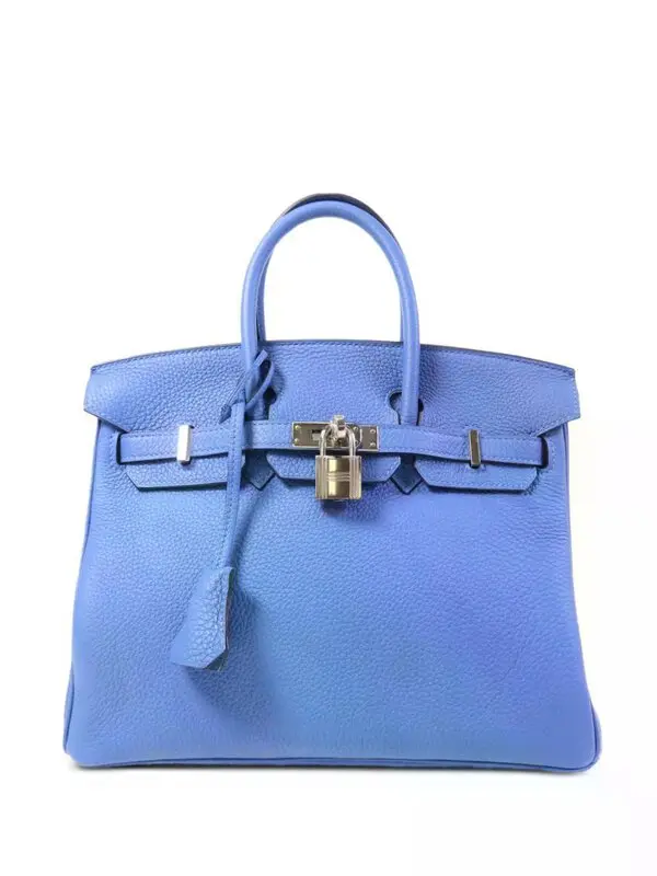 Hermès 2018 25 Birkin Togo-leather Tote Bag - Blue