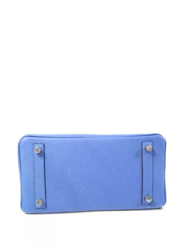 Hermès 2018 25 Birkin Togo-leather Tote Bag - Blue