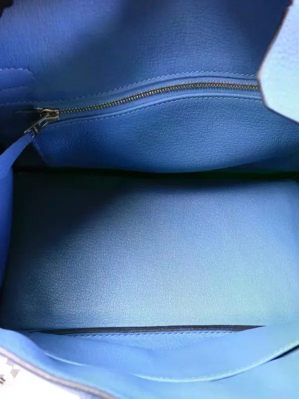 Hermès 2018 25 Birkin Togo-leather Tote Bag - Blue