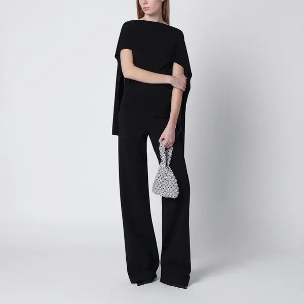 Alberta Ferretti Top With Chiffon Sleeves
