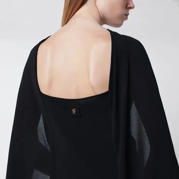 Alberta Ferretti Top With Chiffon Sleeves
