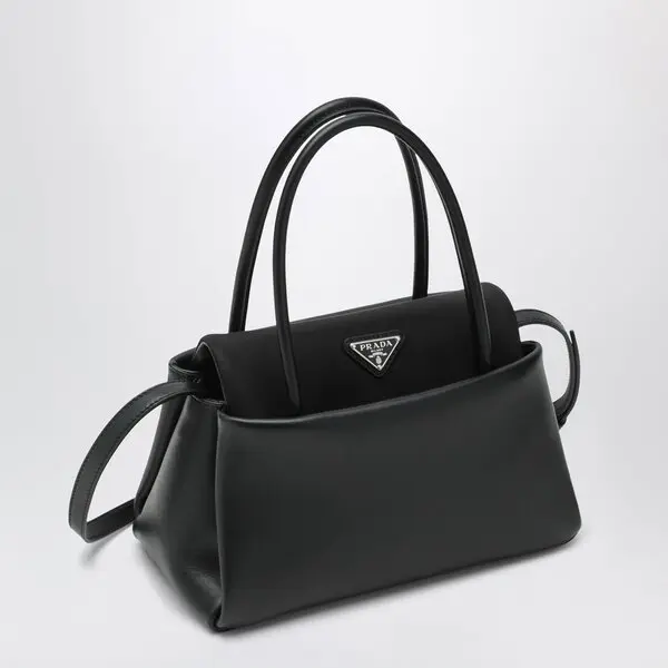 Prada Medium Passage Bag In Leather And Re-nylon