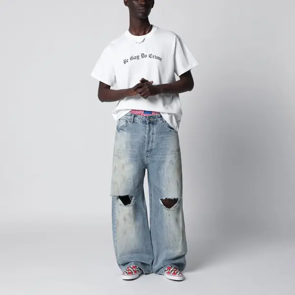 DAGGER Faded Ripped Johnny Jeans