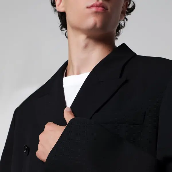 Balenciaga Double-breasted Tailored Wool Twill Jacket