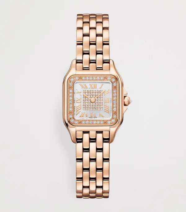 Cartier Panthère Rose Gold And Diamond Watch