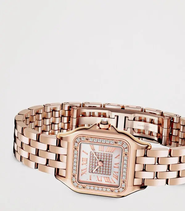 Cartier Panthère Rose Gold And Diamond Watch