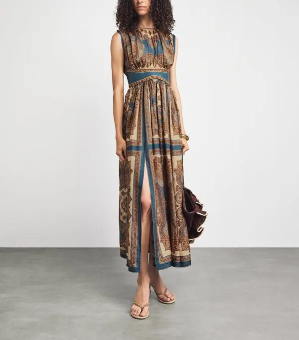 Zimmermann Silk Mahon Printed Maxi Dress