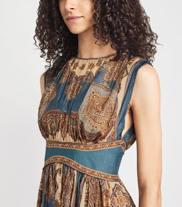 Zimmermann Silk Mahon Printed Maxi Dress