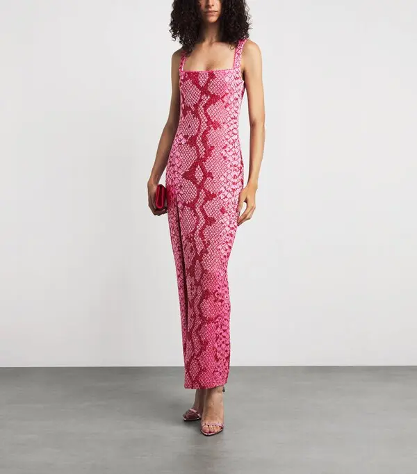 CLIO PEPPIATT Snake Medusa Midi Dress