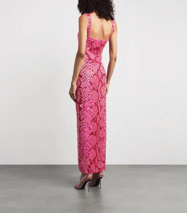 CLIO PEPPIATT Snake Medusa Midi Dress