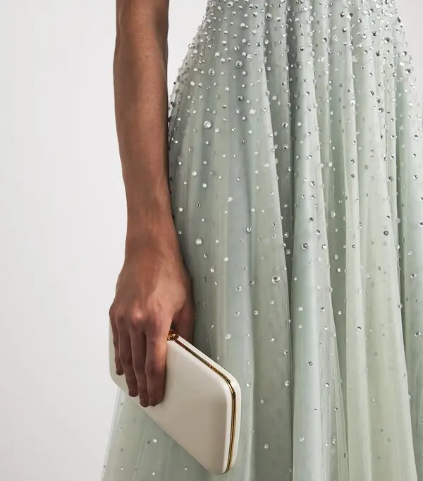 Jenny Packham Tulle Embellished Shayla Gown - Green