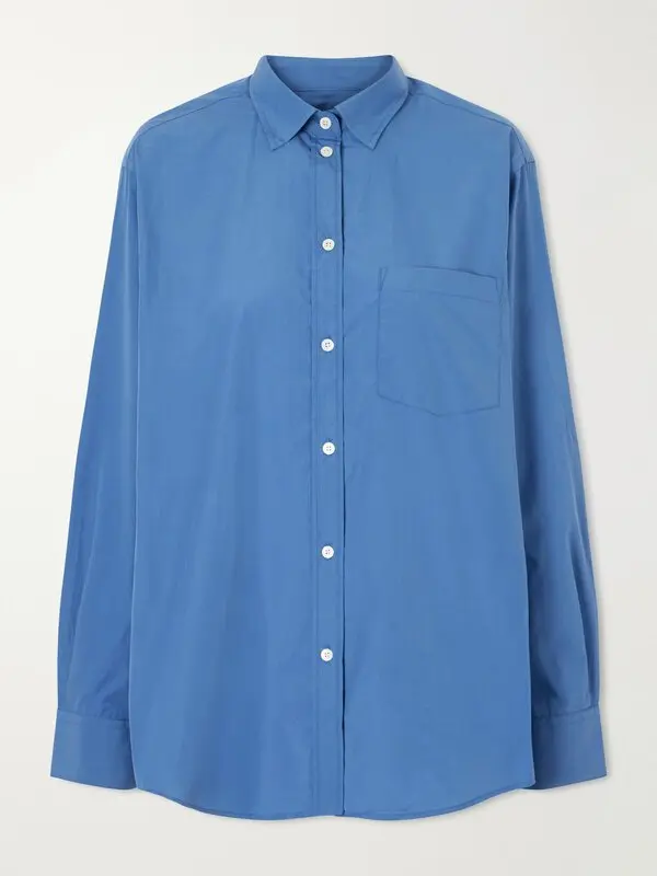 RÓHE Cotton-poplin Shirt - Blue