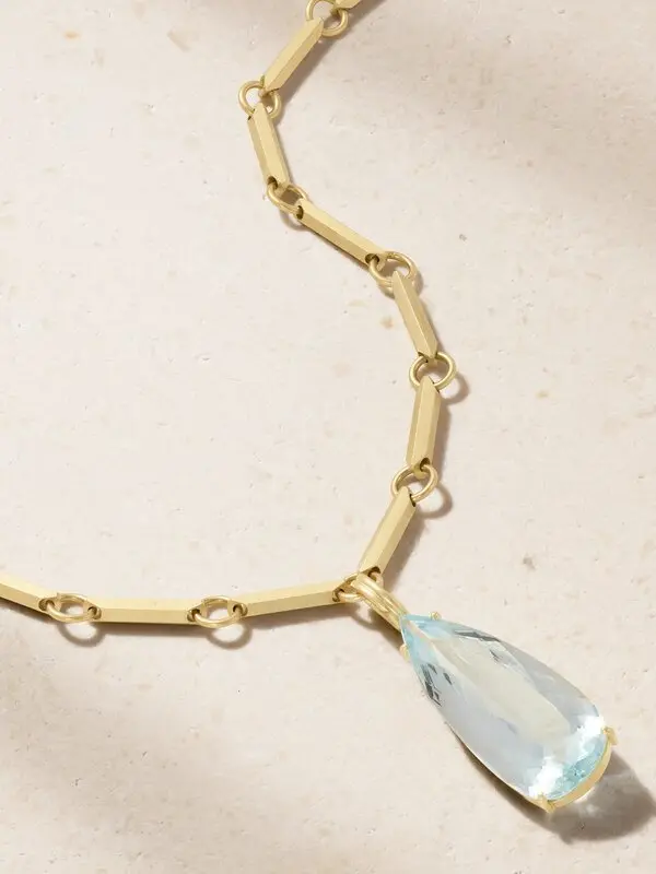 Irene Neuwirth Heroic 18-karat Gold Aquamarine Necklace - Blue