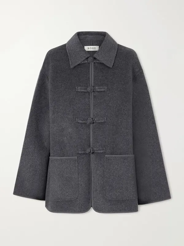 RÓHE Brushed Wool And Cashmere-blend Jacket - Gray