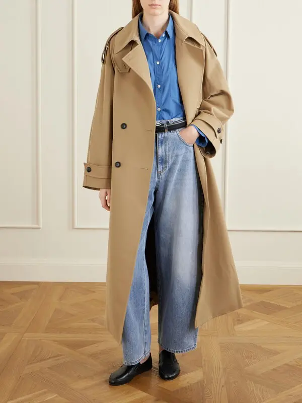 RÓHE Classic Double-breasted Gabardine Trench Coat