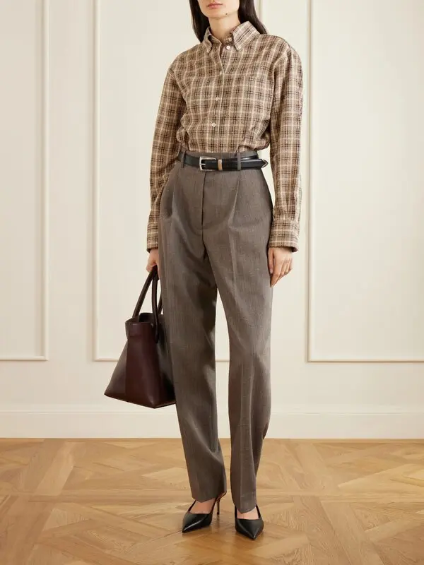 RÓHE Daria Wool-blend Tapered Pants
