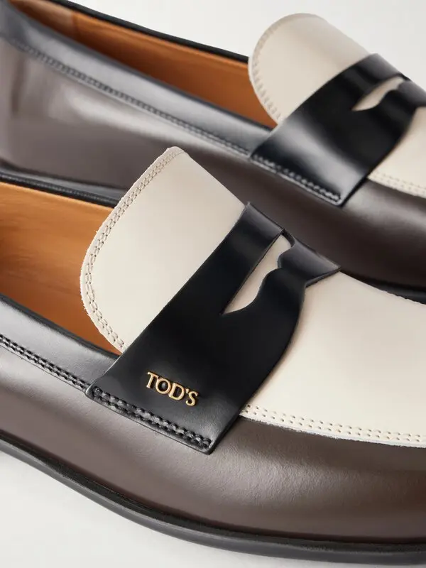 TOD'S Logo-embossed Leather Loafers