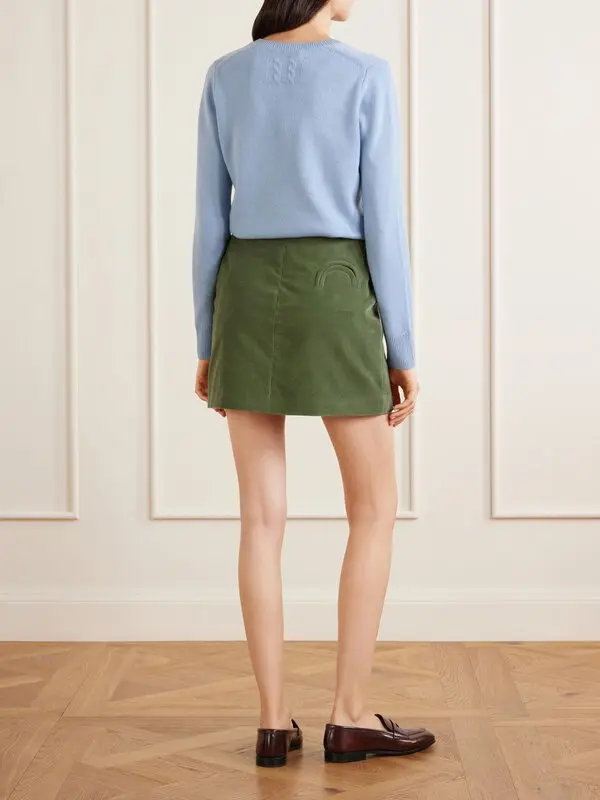 BLAZÉ MILANO Coci' Cotton-corduroy Mini Skirt
