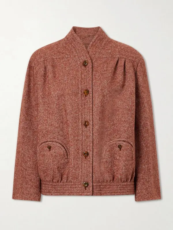 BLAZÉ MILANO Coiba Herringbone Jacket - Red