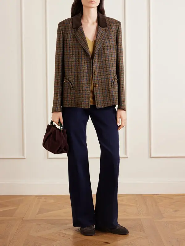 BLAZÉ MILANO Checked Wool Blazer
