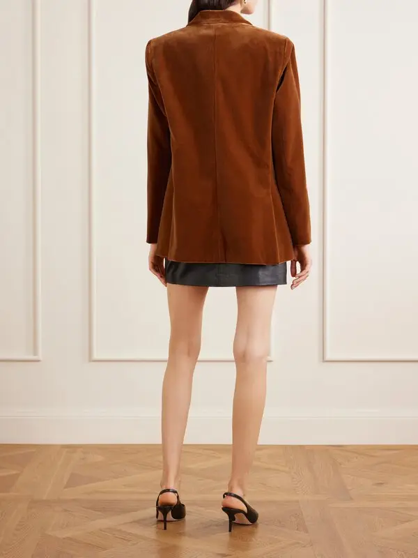 BLAZÉ MILANO Everynight Cotton-velvet Blazer