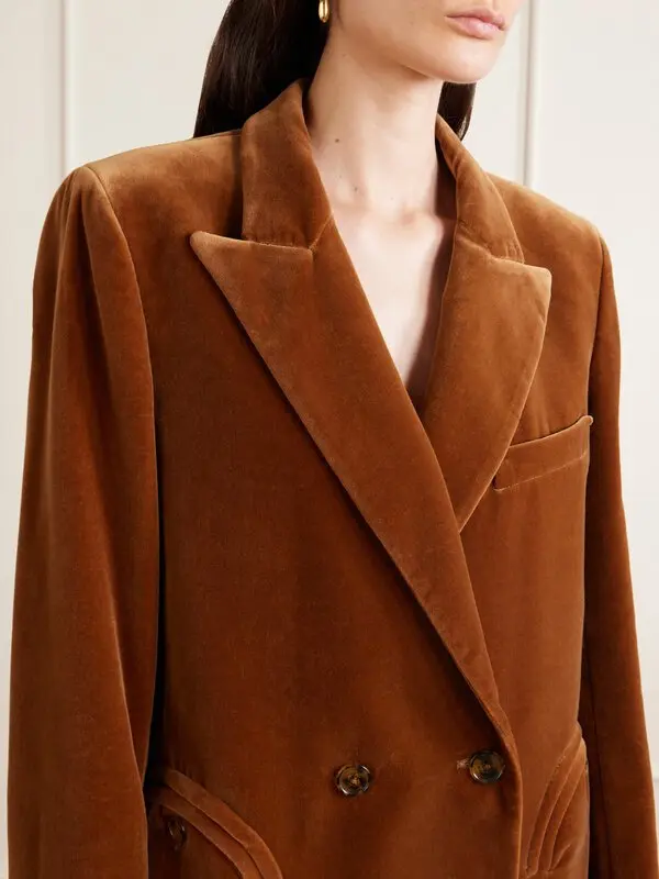 BLAZÉ MILANO Everynight Cotton-velvet Blazer