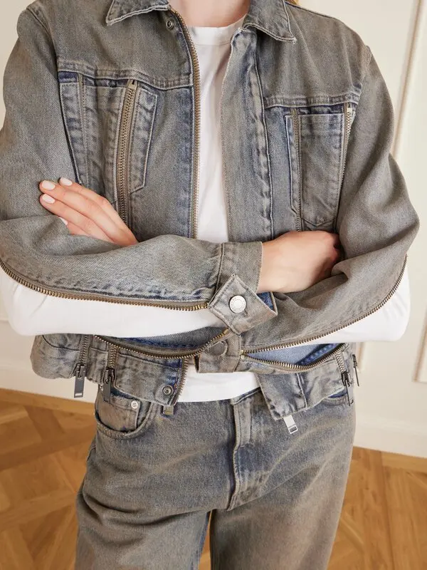 HAIKURE Medea Ziggy Zip-detailed Denim Jacket