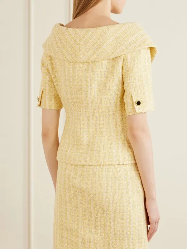 Alessandra Rich Embellished Tweed Jacket