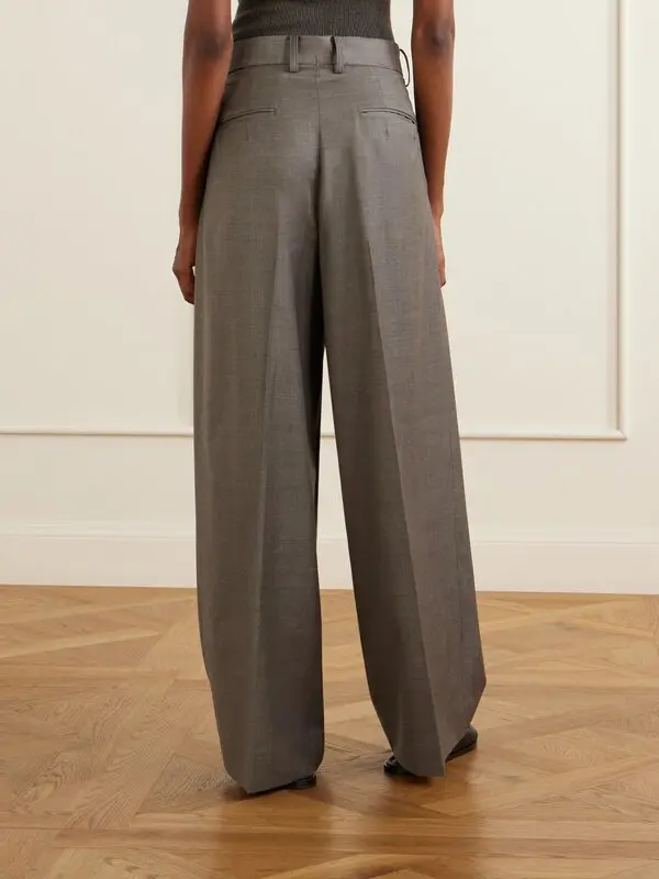 SSSTEIN Wool Pleated Wide-leg Pants