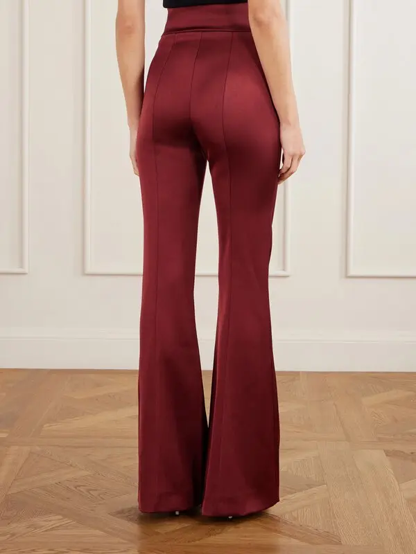 Galvan Satin Flared Pants
