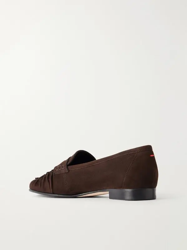 AeydĒ Aldous Suede Penny Loafers