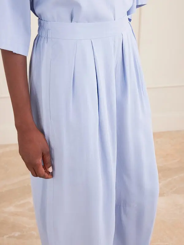 JAMIE HALLER Arc Silk Tapered Pants